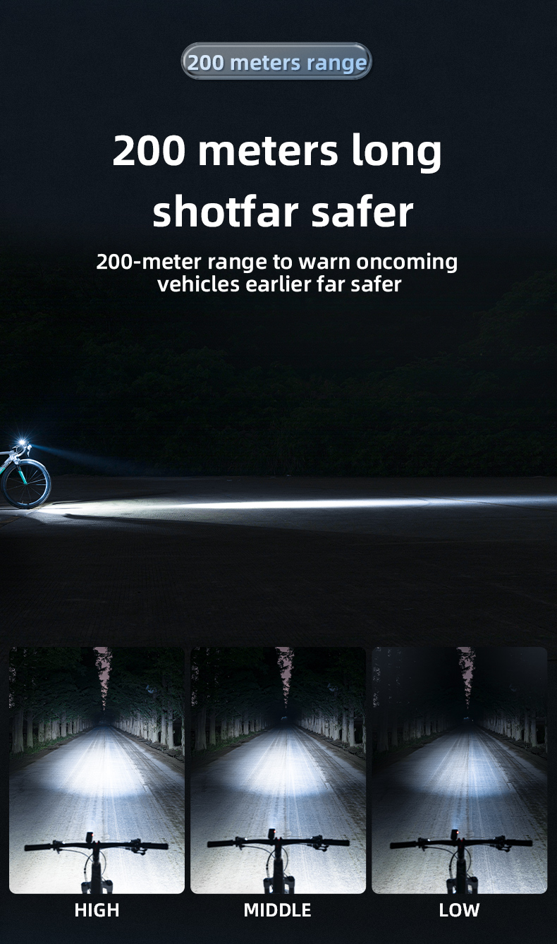 【PH Delivery】ROCKBROS Front Light USB Rechargeable LED Flashlight Bike ...