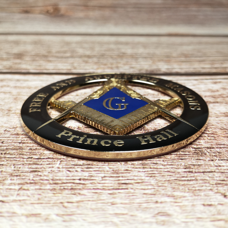 Masonic Car Badge Emblem Freemason MASON Exquisite Paint Technique ...
