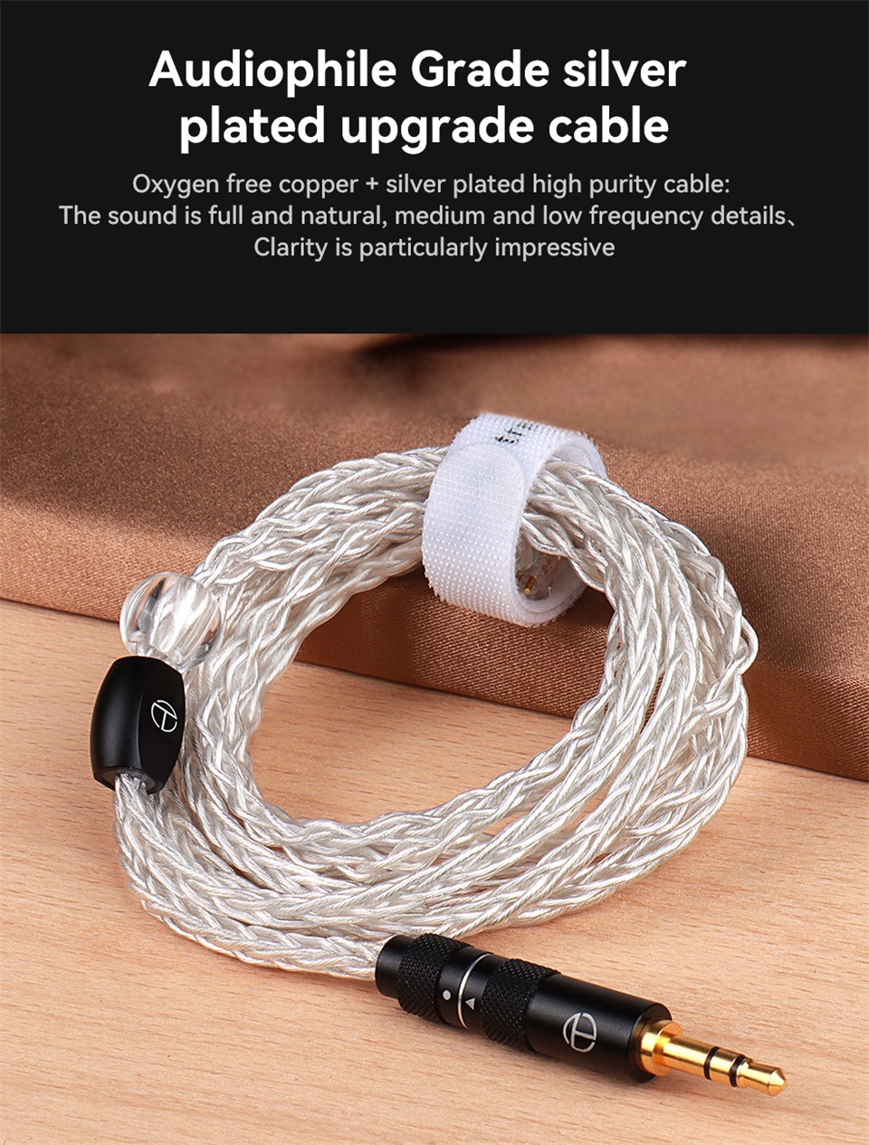 TRN TN 8Core Silver Plated Earphones Upgraded Cable For TRN KZ QKZ CCA ...