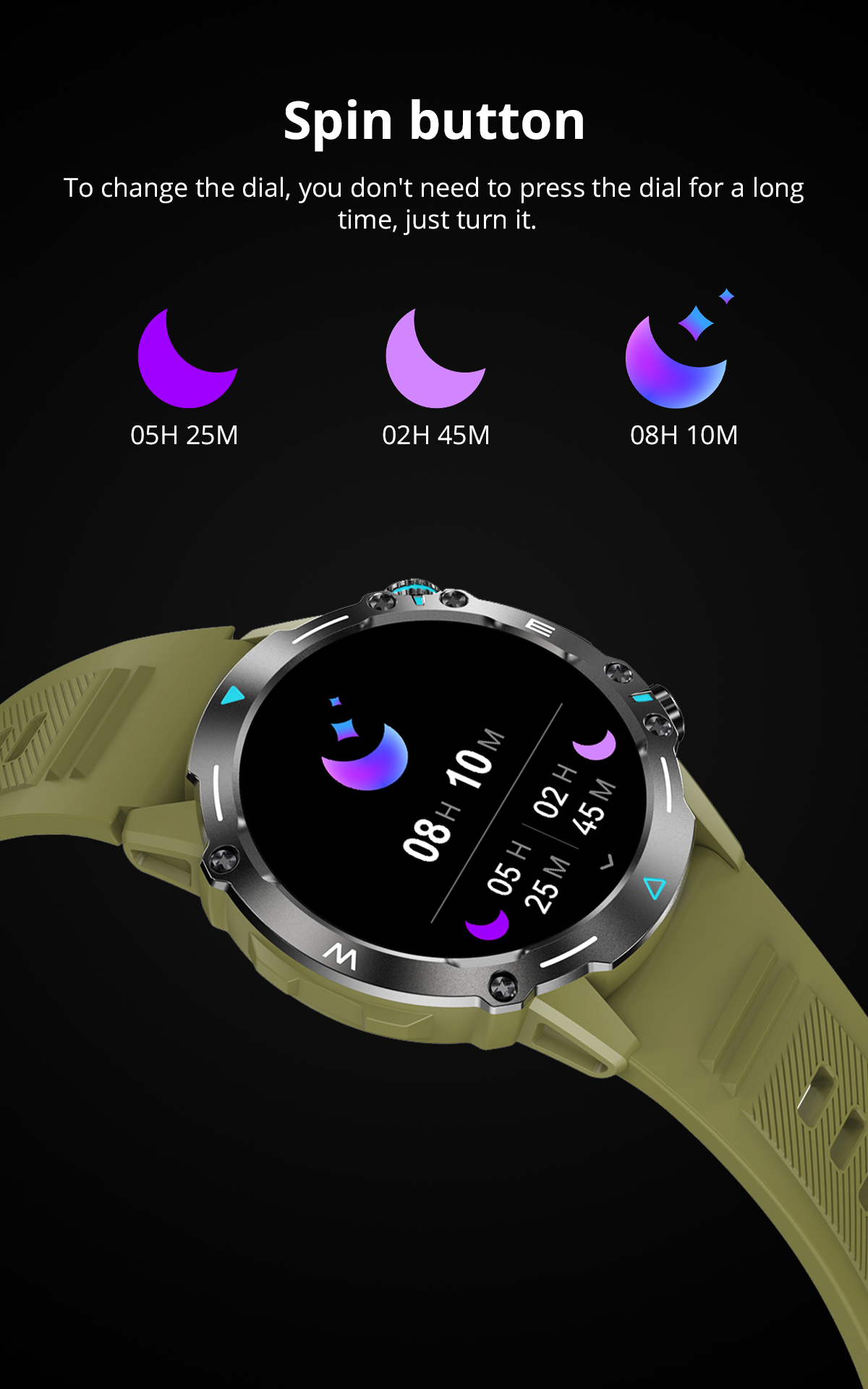 COLMI M42 Smart Watch AMOLED Screen 410mAh IP68 Waterproof Calculator ...