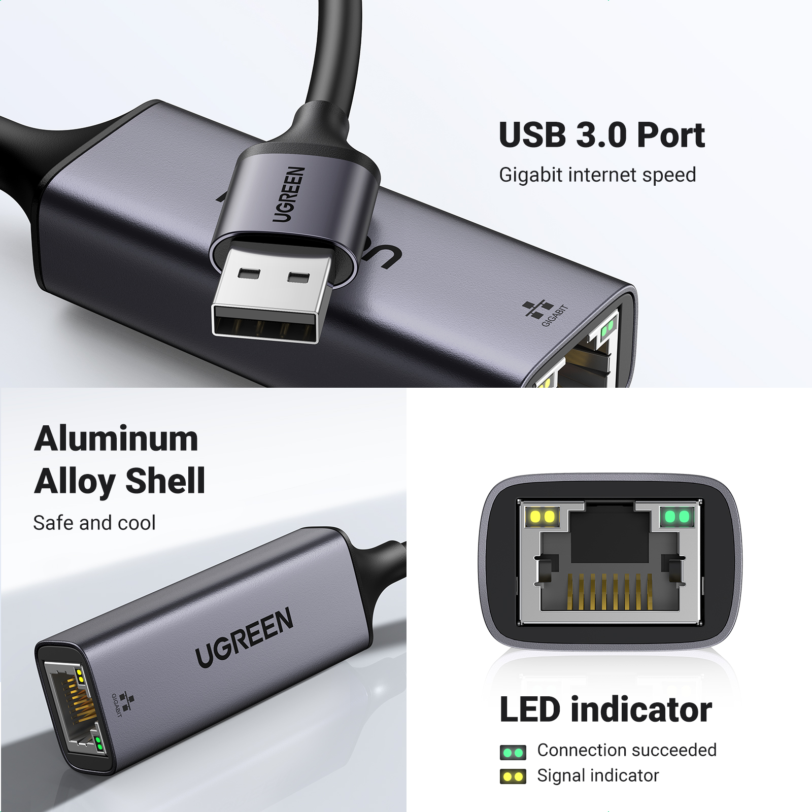UGREEN USB Ethernet Adapter USB 3.0 2.0 Network Card | Shopee Philippines