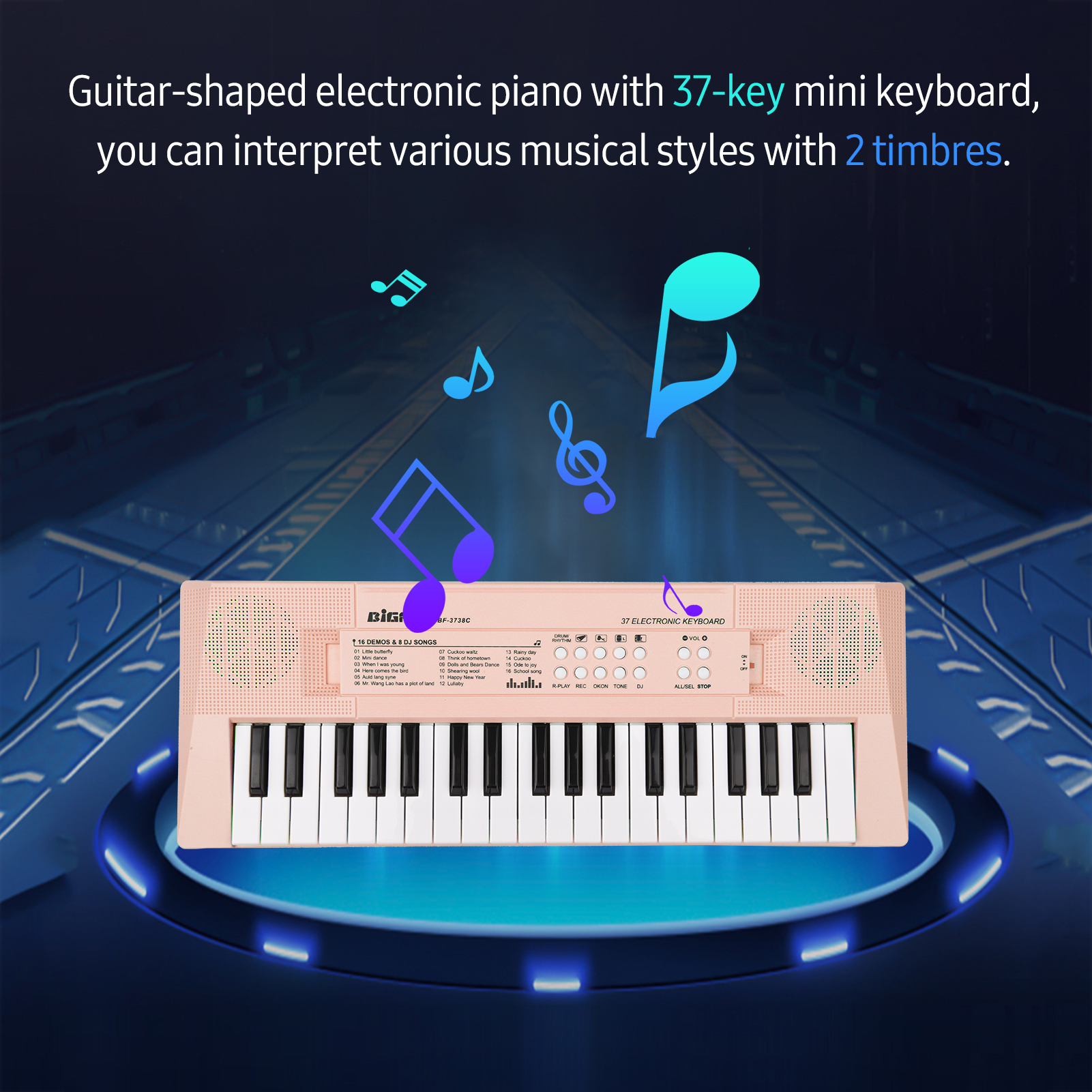 [Ready] 37-Key Electronic Keyboard Piano Children' s Piano Gift ...