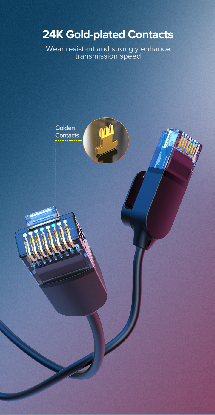 UGREEN Ethernet Cable Cat 6 A 10Gbps Network Cable 4 Twisted Pair Patch ...