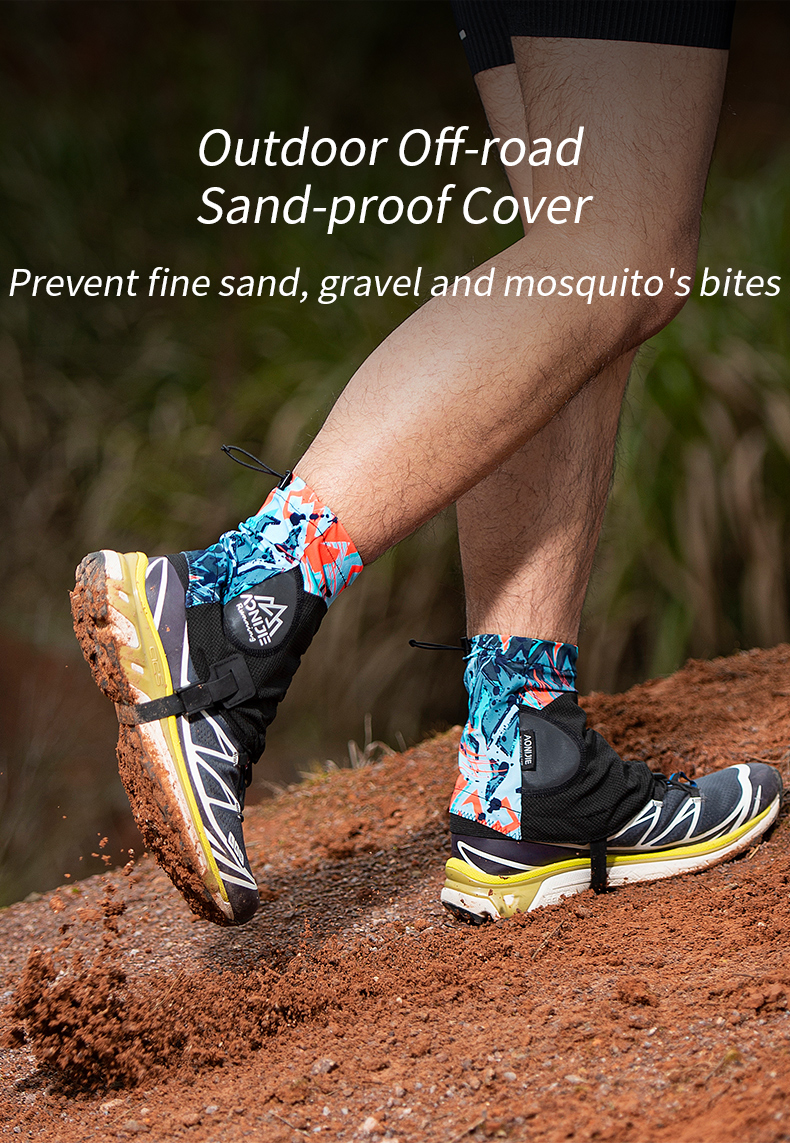 AONIJIE E941 Trail Gaiters Running Gaiters Low Ankle Gators Reflective ...