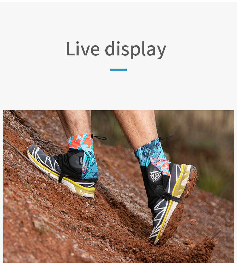 AONIJIE E941 Trail Gaiters Running Gaiters Low Ankle Gators Reflective ...
