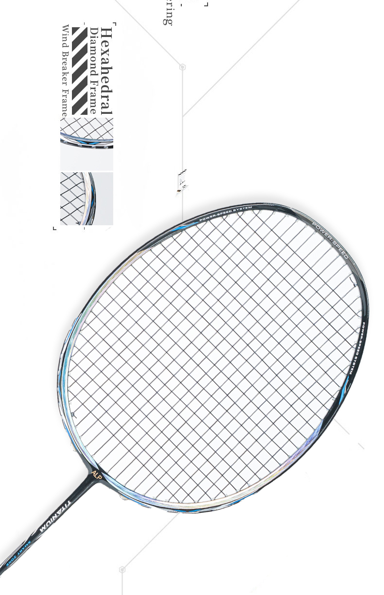 ALP BBQ3.0 T800 8U Light Offensive Pink/White/Blue/Black Badminton ...
