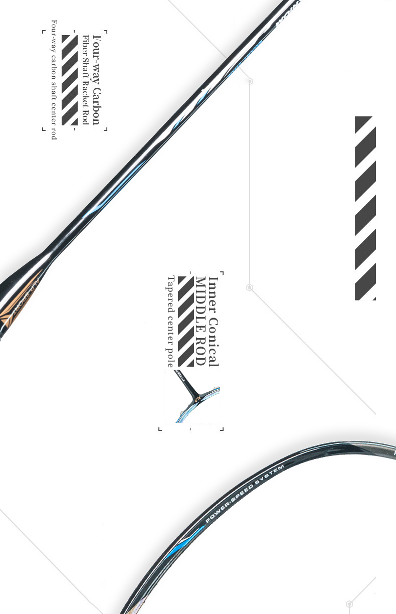 ALP BBQ3.0 T800 8U Light Offensive Pink/White/Blue/Black Badminton ...