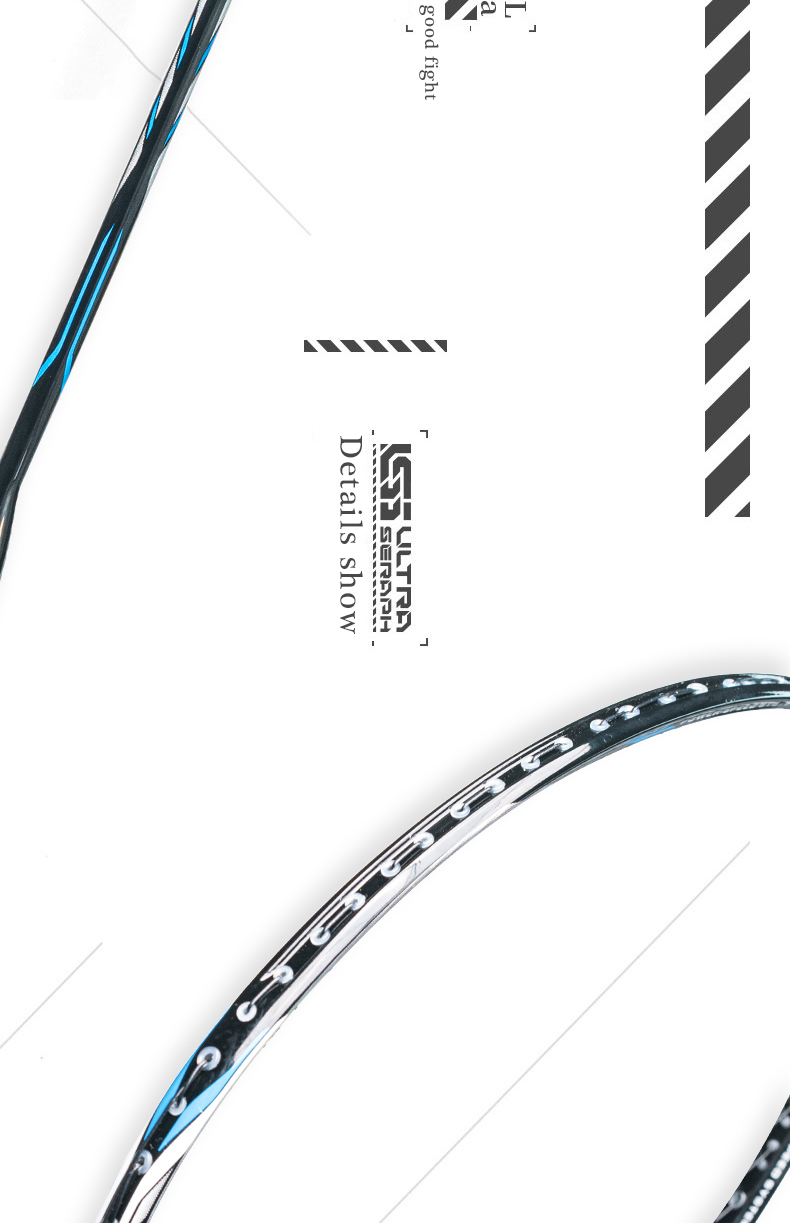 ALP BBQ3.0 T800 8U Light Offensive Pink/White/Blue/Black Badminton ...