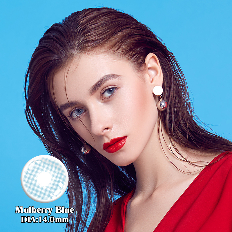 Blue contact lenses with grade myopia 0-8.00 natural contact lenses ...