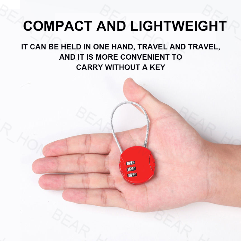 Wire Rope Digit Padlock Travel Smart Combination Lock Suitcase Anti ...