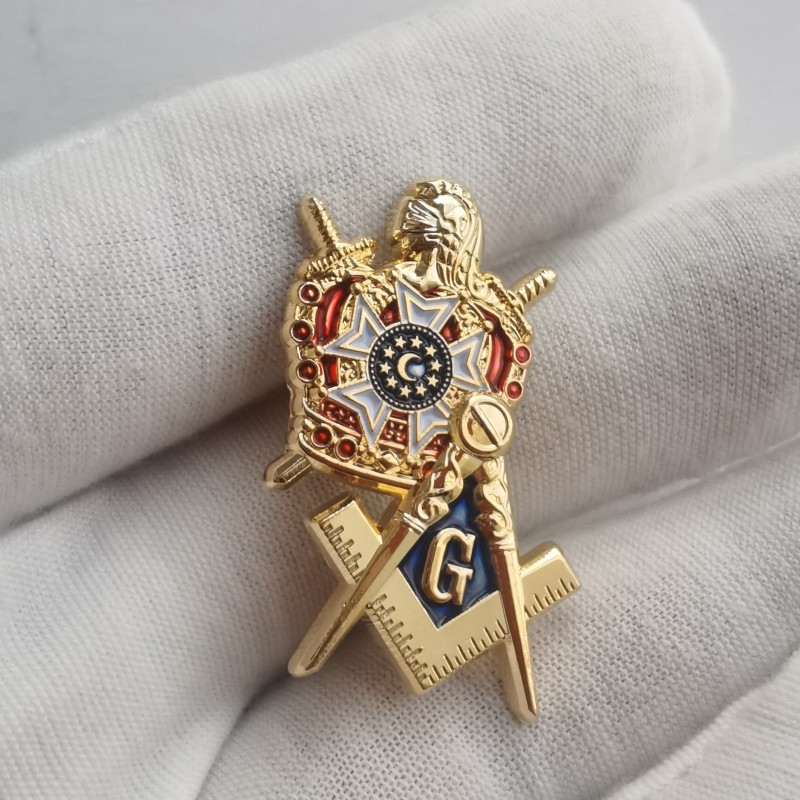 Priginal Demolay Mason Collar Pin Size 1.38 Inch | Shopee Philippines