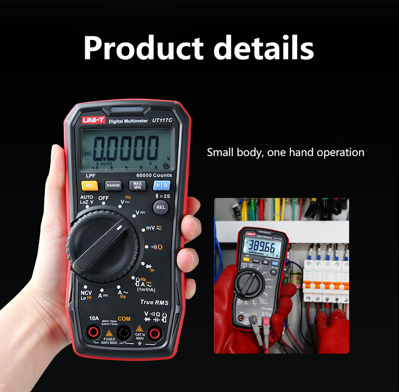 UNI-T UT117C 60000 Digital multimeter True Effective Value Multimeter ...