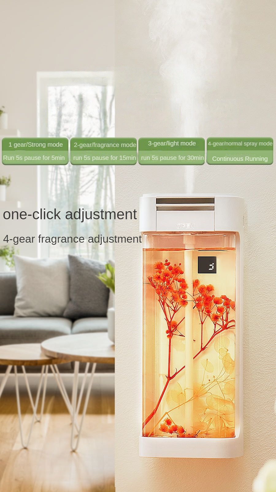 Automatic Aroma Diffuser 230ML Large Capacity Rechargeable Air ...