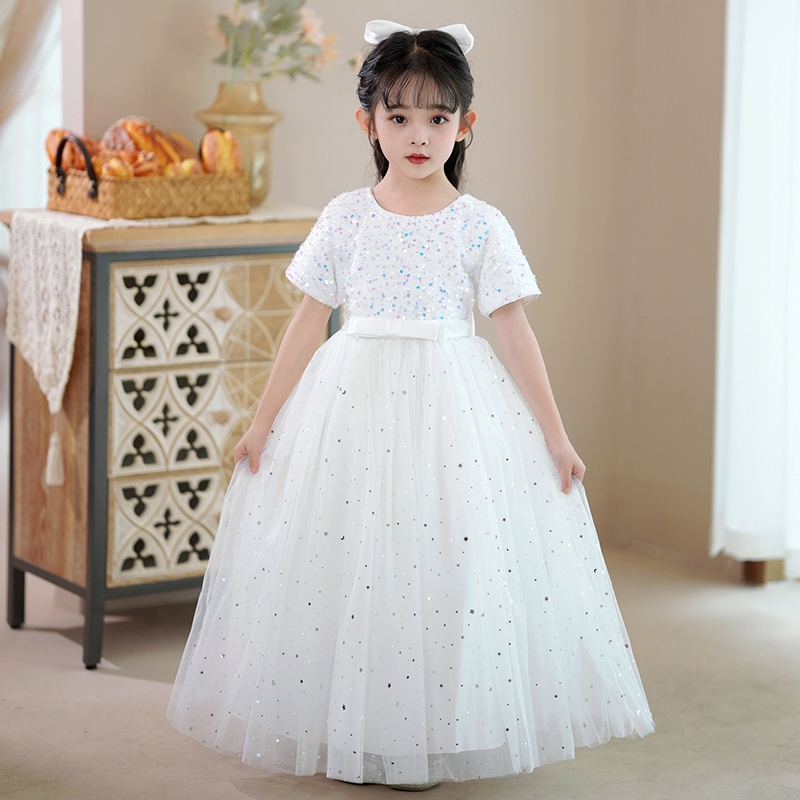 Girls Princess Dress For Wedding Birthday Party Graduation Lace Fluffy ...