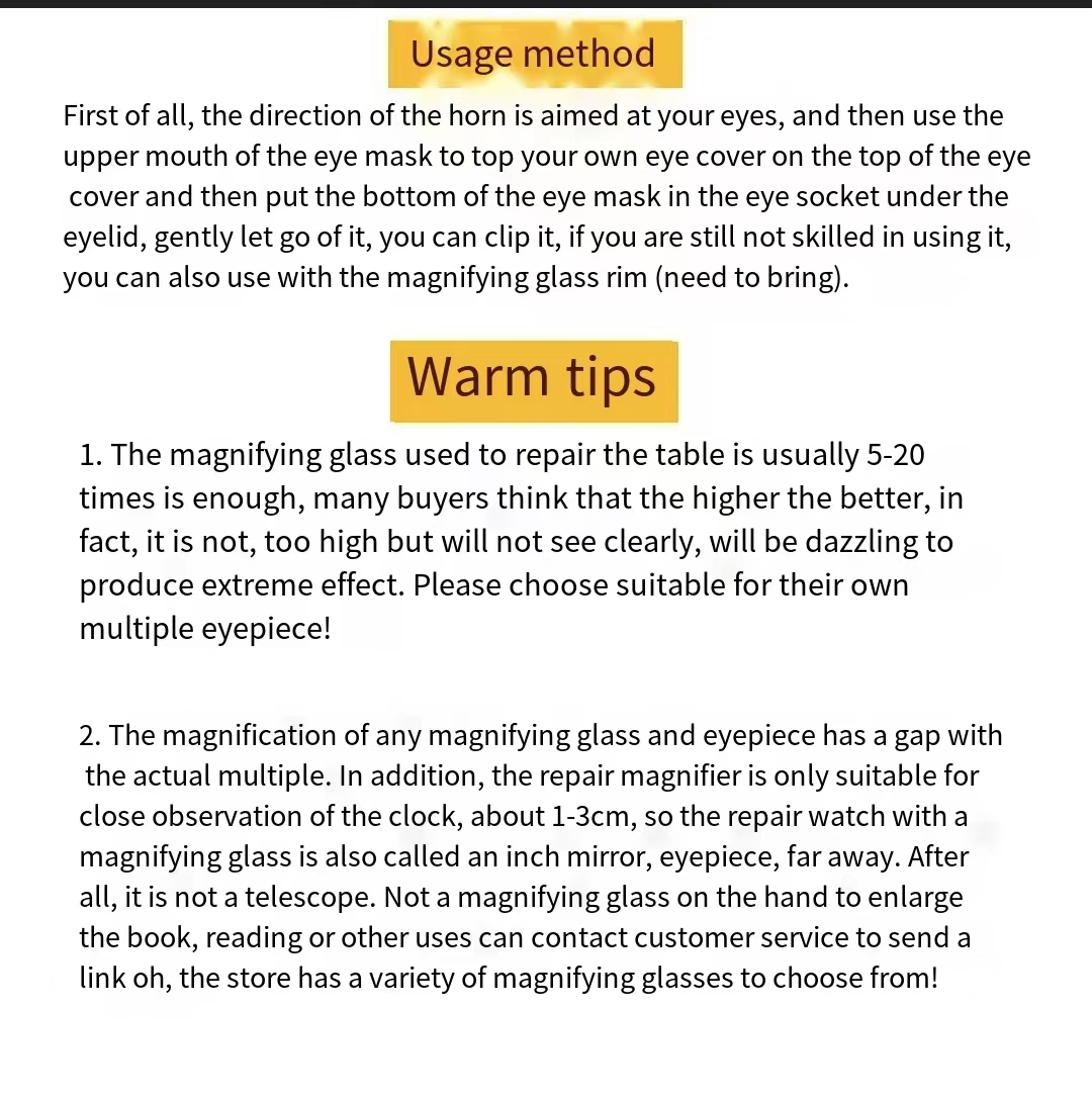 Watch Repair Tool Magnifying Glass 5 Times 10 Times 15X 20X Magnifying ...