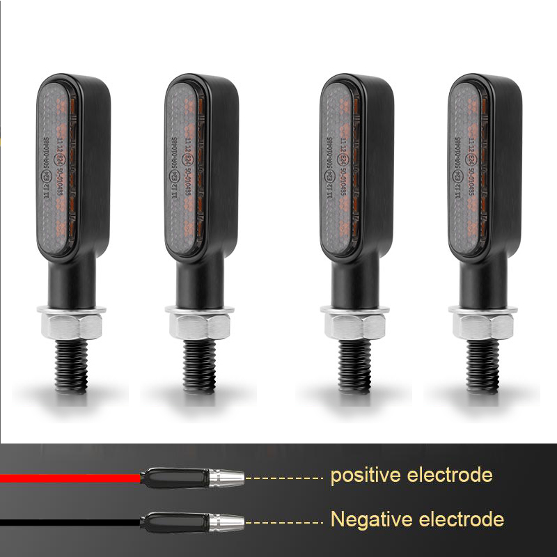 SEAMETAL 2pcs 6 Leds Motorcycle Indicators Mini LED Turn Signal Light ...