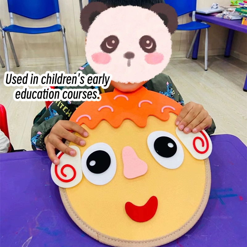 Children's English felt facial expressions, facial features, stickers ...