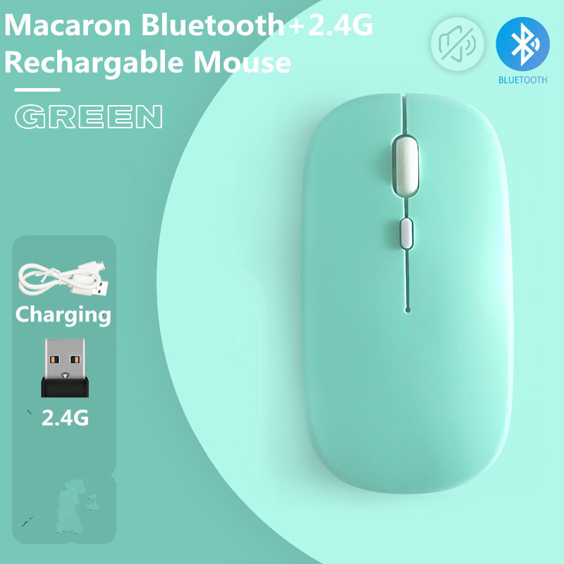 Tablet Bluetooth Mouse 2.4G Dual Mode Mini Macaron Wireless Charging ...