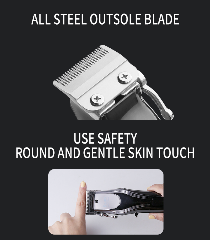 Kemei KM-2619 USB Charging Electric Hair Clipper Professional Hair Cutting Machine Men's ...