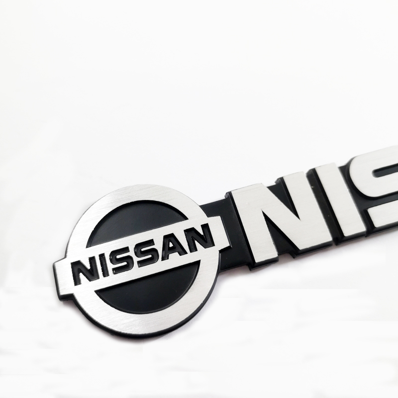 1 x Metal NISSAN Logo Car Auto Rear Trunk Lid Decorative Emblem Badge ...