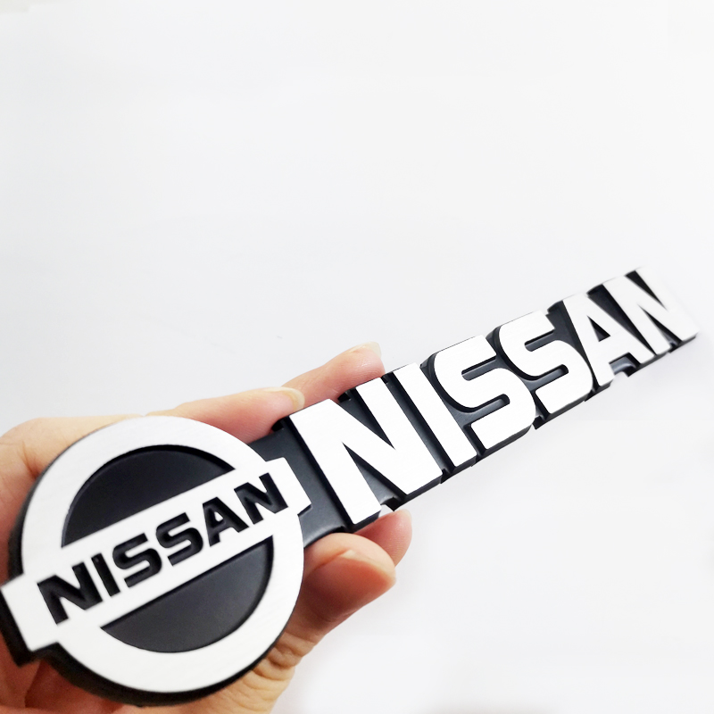 1 x Metal NISSAN Logo Car Auto Rear Trunk Lid Decorative Emblem Badge ...
