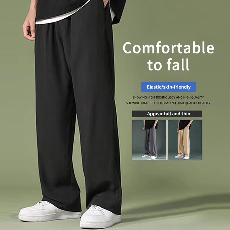 YS Men's Trouser Korean Baggy Pants Taslan Casual Pants For Men (Unisex ...
