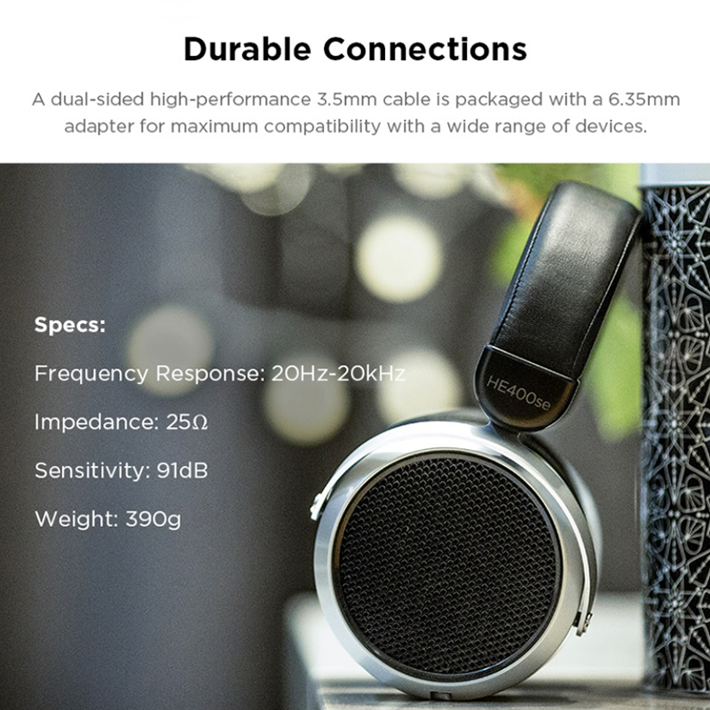 Original Hifiman HE400se V2 Stealth Magnet Over Ear Planar Magnetic ...