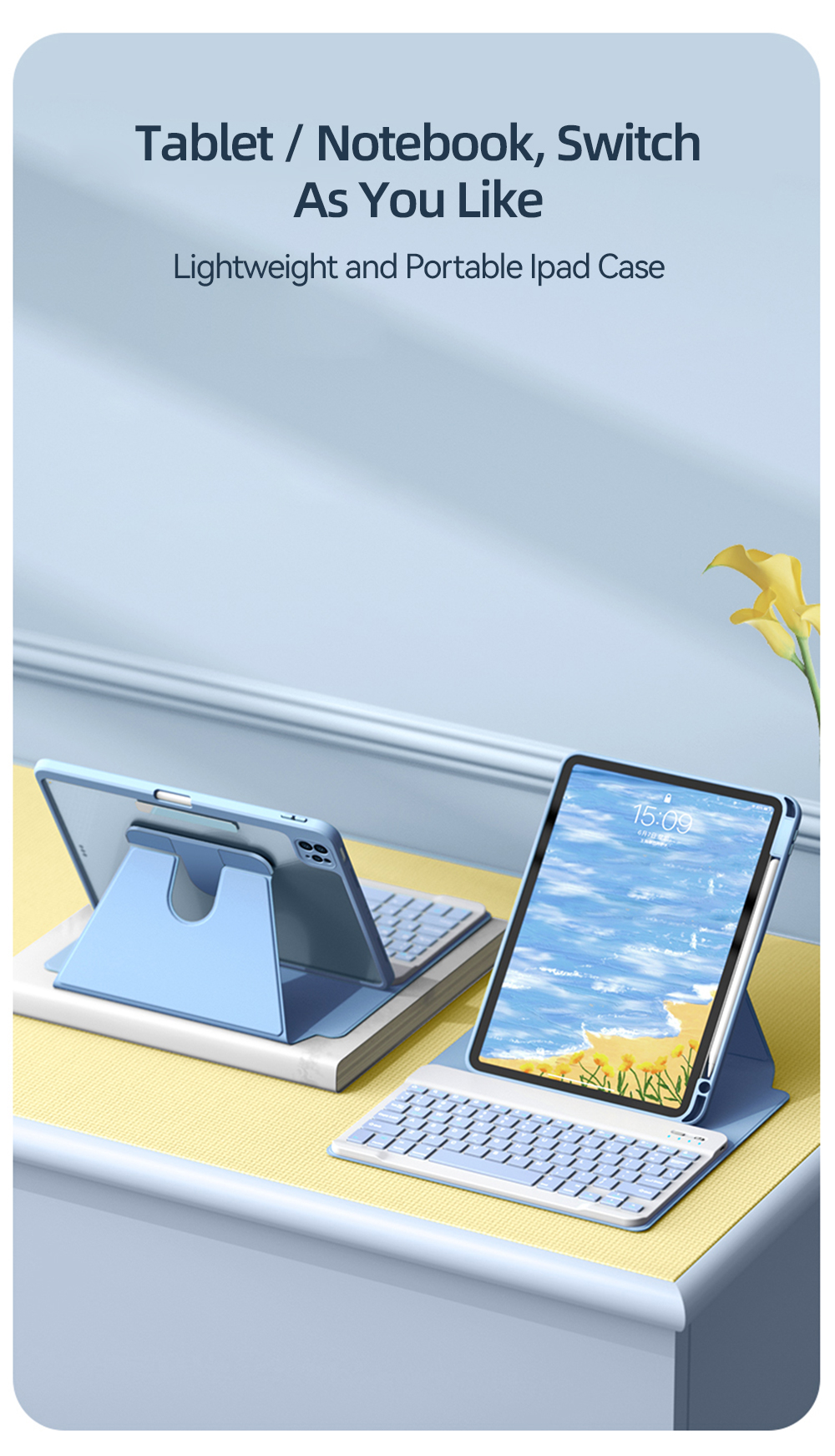 DANYCASE Keyboard Case for iPad 11th A16 Air 11 13 Pro 11 Air 4 5 10th ...