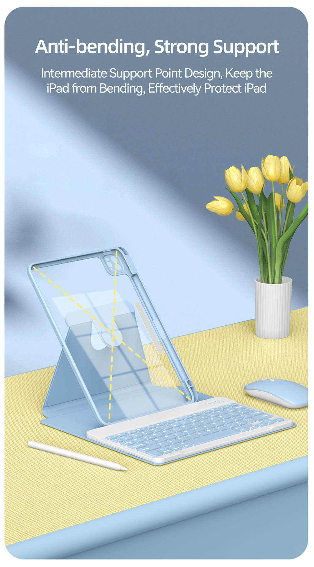 DANYCASE Keyboard Case for iPad 11th A16 Air 11 13 Pro 11 Air 4 5 10th ...