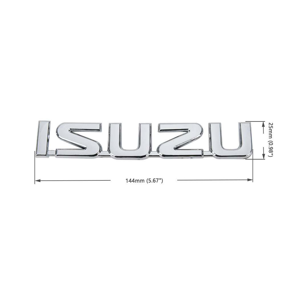 ABS Plastic ISUZU Letter D-MAX Logo Rear Badge Trunk Emblem New DMAX D ...