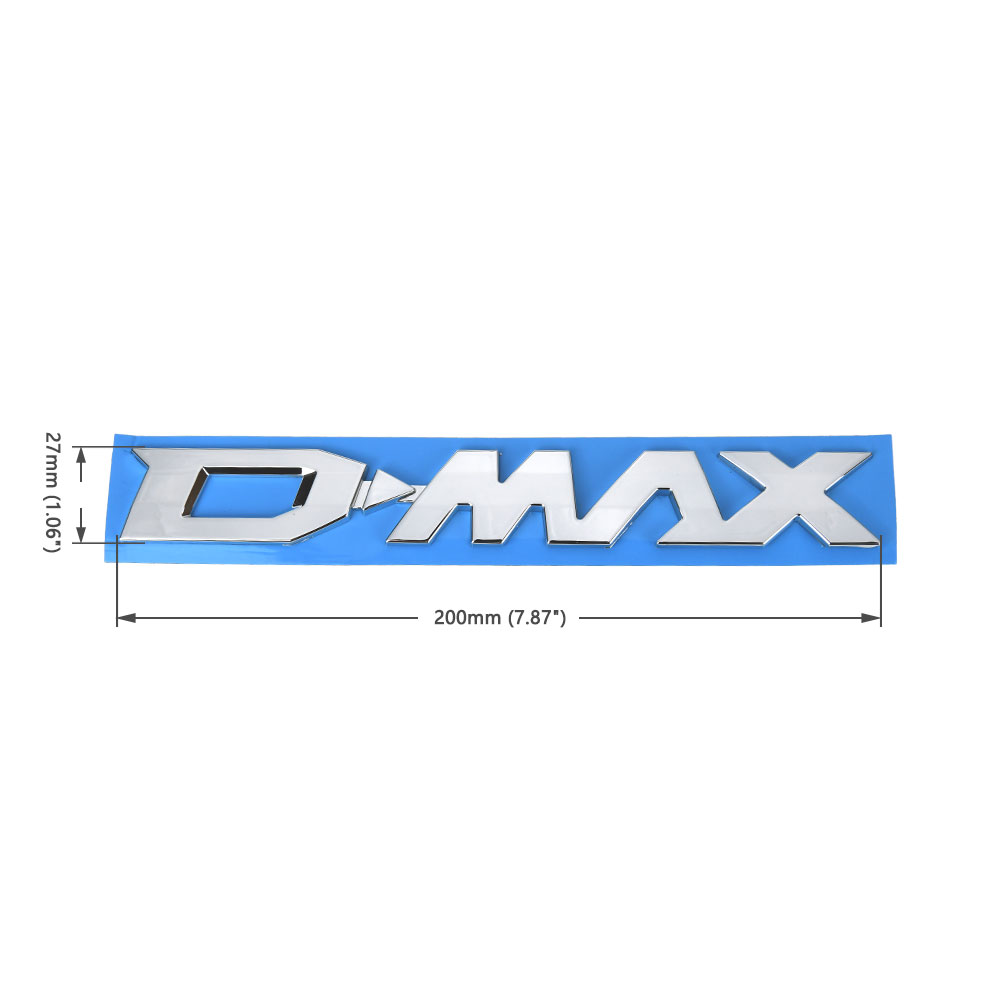 ABS Plastic ISUZU Letter D-MAX Logo Rear Badge Trunk Emblem New DMAX D ...