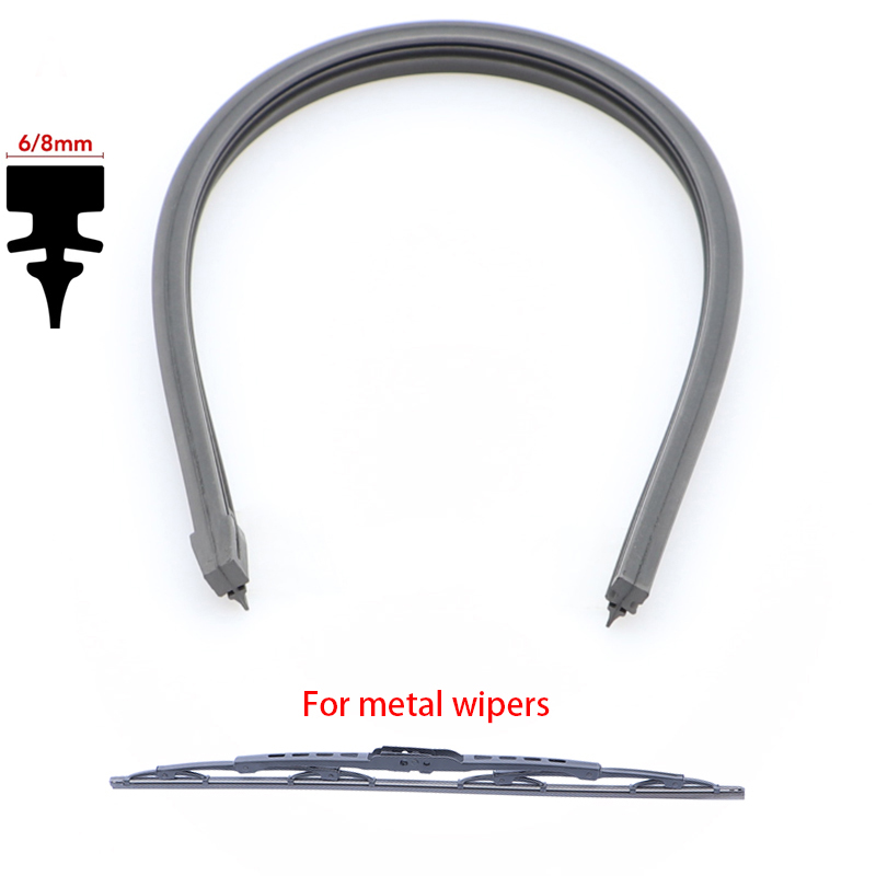 1PCS Car Wiper Refill Rubber For Metal Wiper 14"-28" 6mm Wide | Shopee ...