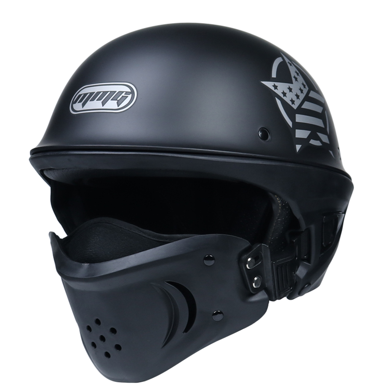 Motorcycle retro helmet, hoodlum helmet, gang full cover helmet ...