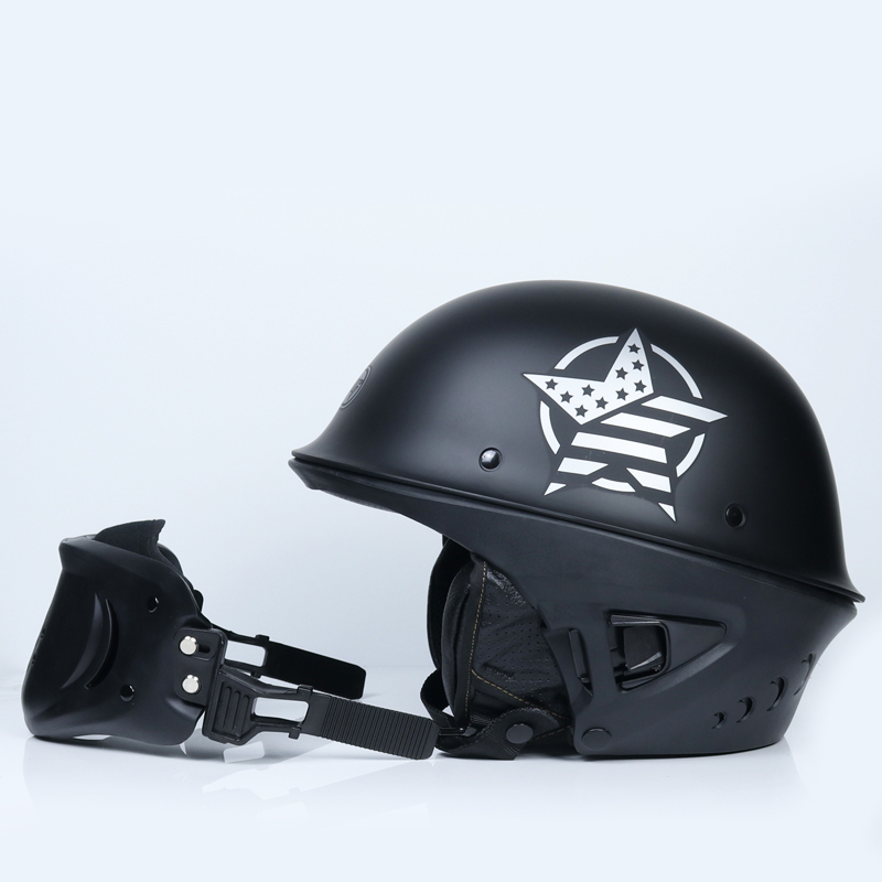 Motorcycle retro helmet, hoodlum helmet, gang full cover helmet ...