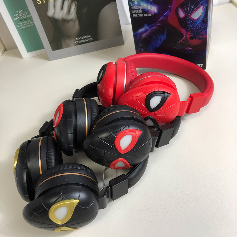 New Marvel NM-27 Spider-Man Bluetooth Wireless Headphone RGB Cool ...
