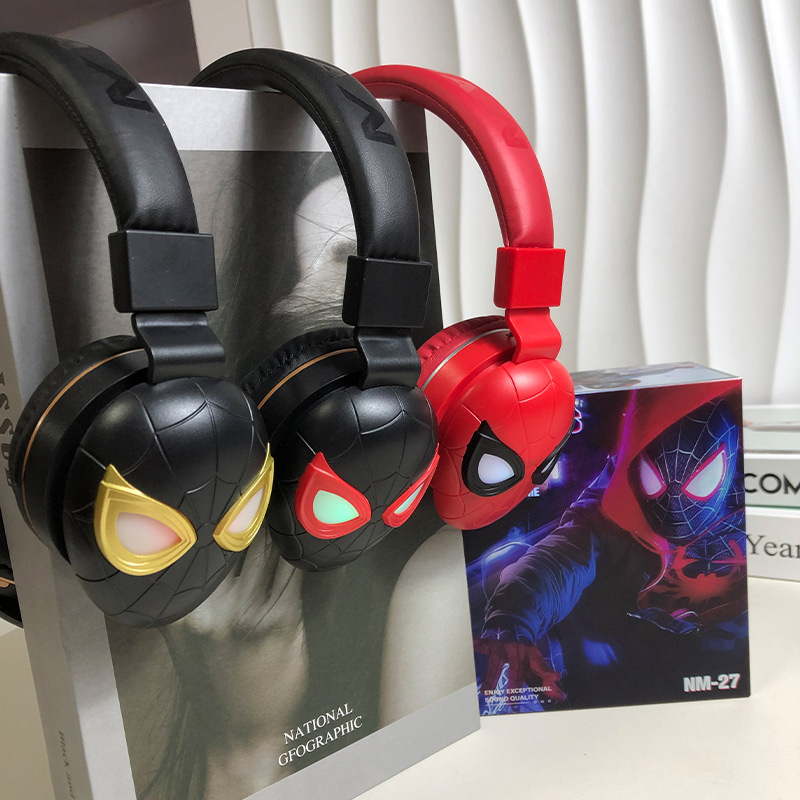 New Marvel NM-27 Spider-Man Bluetooth Wireless Headphone RGB Cool ...