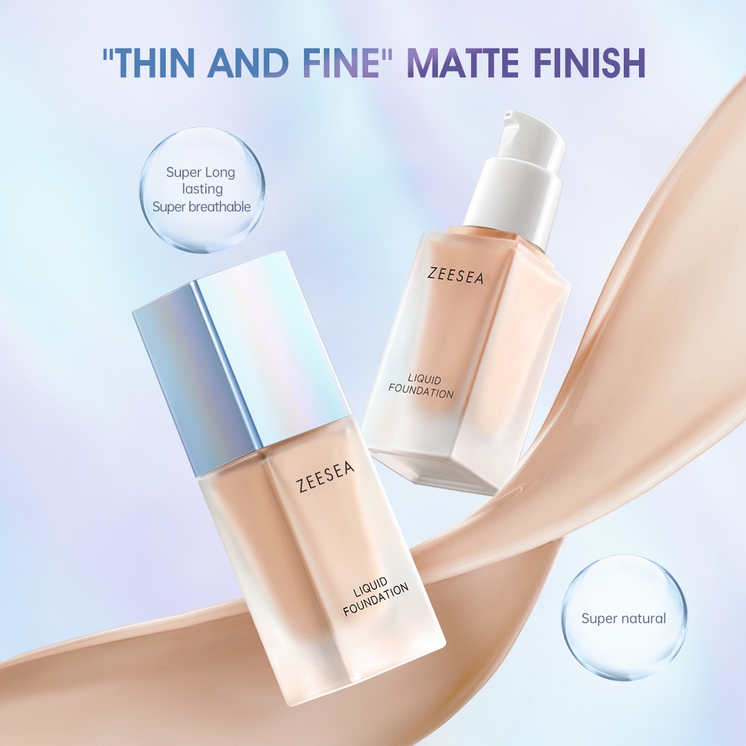 ZEESEA Anti-Makeup Long Lasting Liquid Foundation Matte & Poreless ...