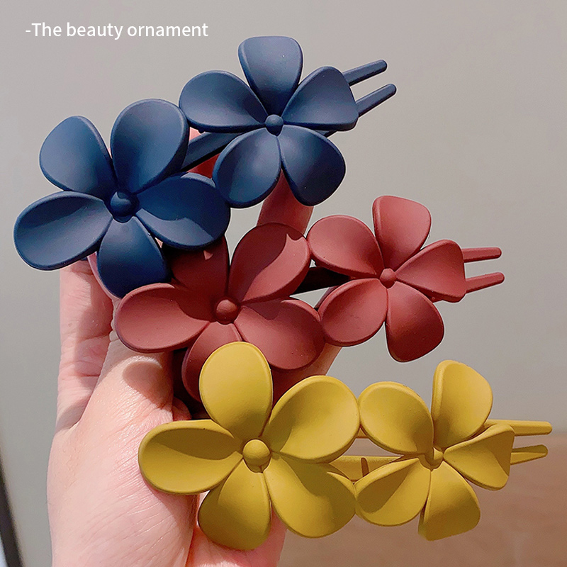 Flower Alligator Hair Clips, Medium French Curved Flat Duckbill,Hair ...