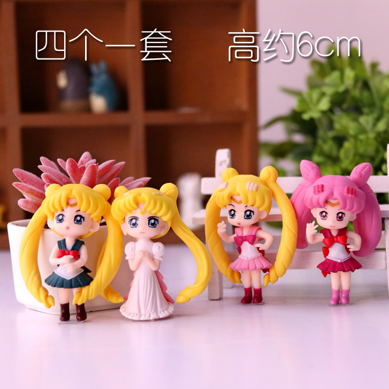 20 Style 4Pcs/6Pcs/Set Anime Sailor Moon Tsukino Usagi Chiba Mamoru ...