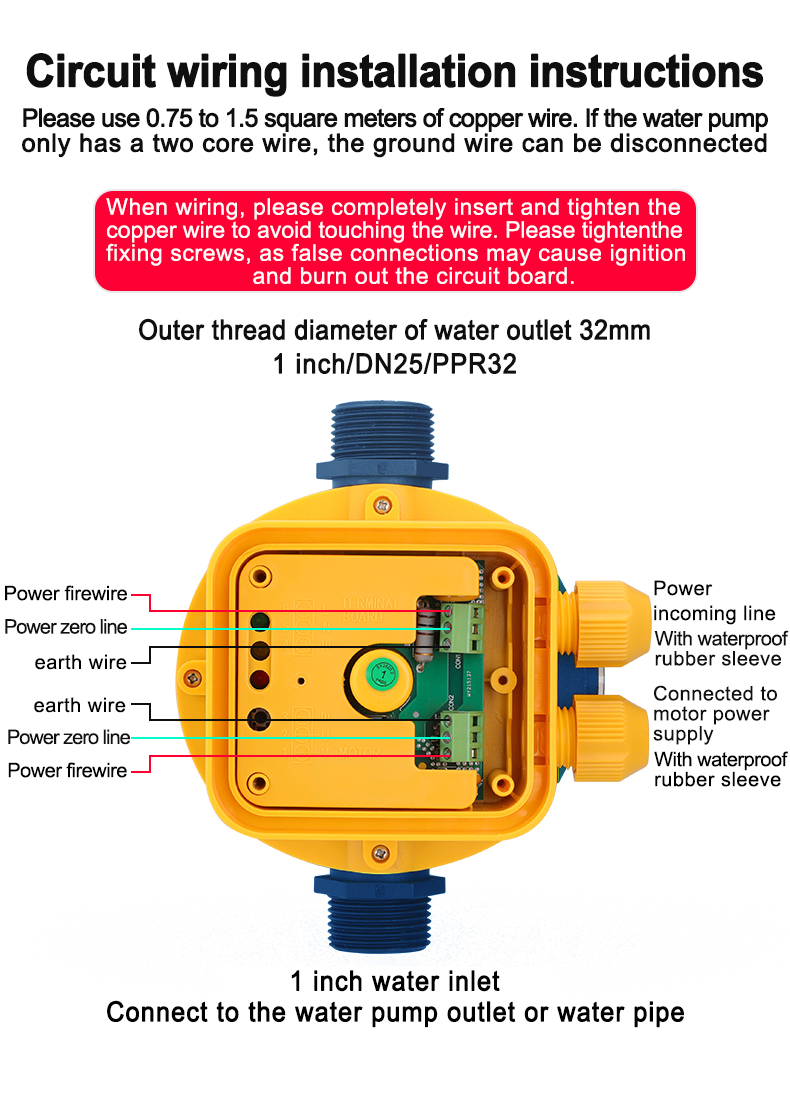Automatic Pump Control (1100W) Water Booster Pump Self-priming Pump Jet ...