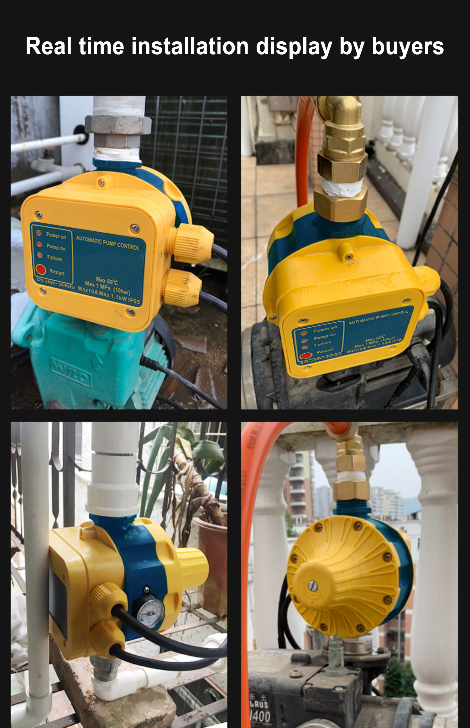 Automatic Pump Control (1100W) Water Booster Pump Self-priming Pump Jet ...