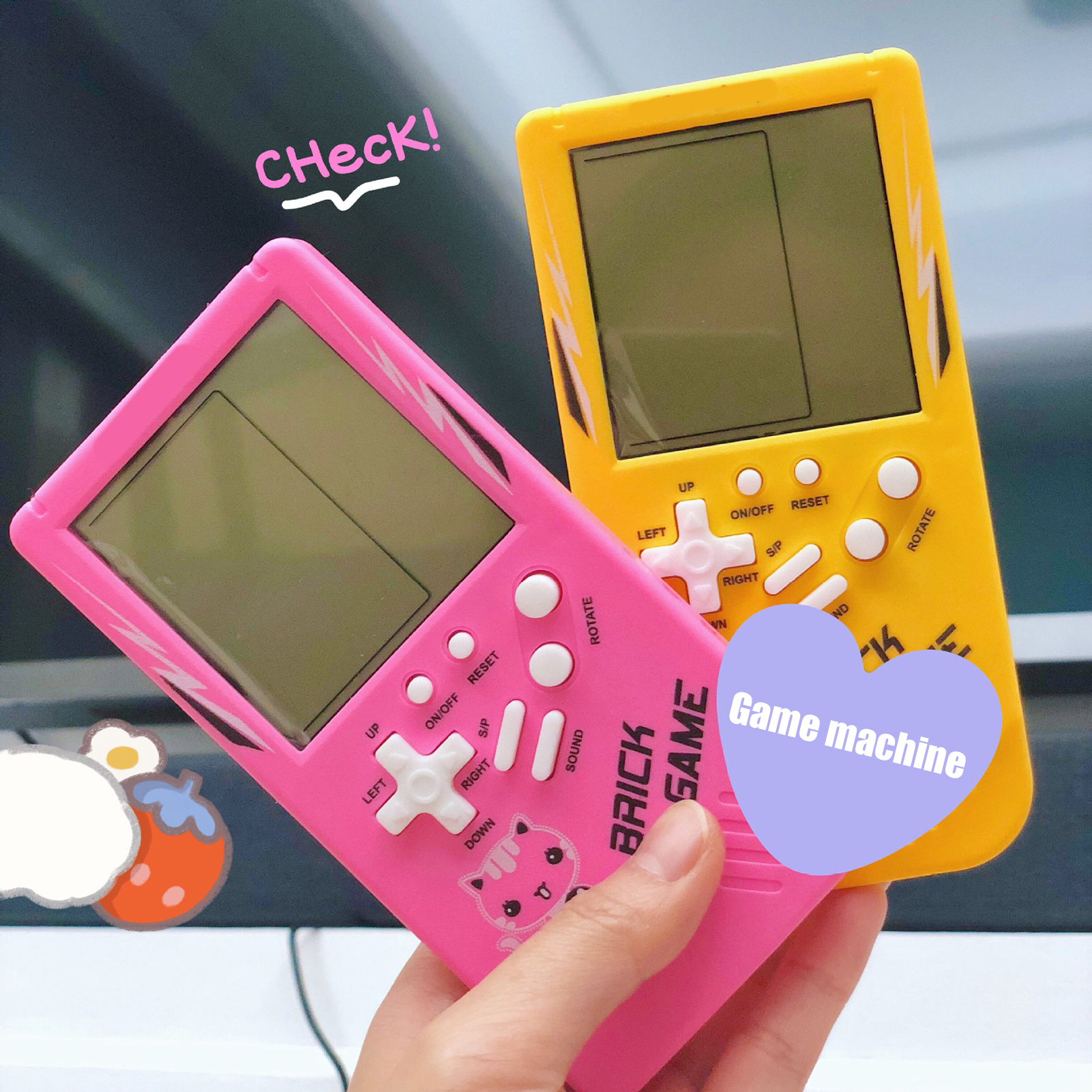 [RB] Classic Game Device for Kids with Music Playback Brick Game Device ...