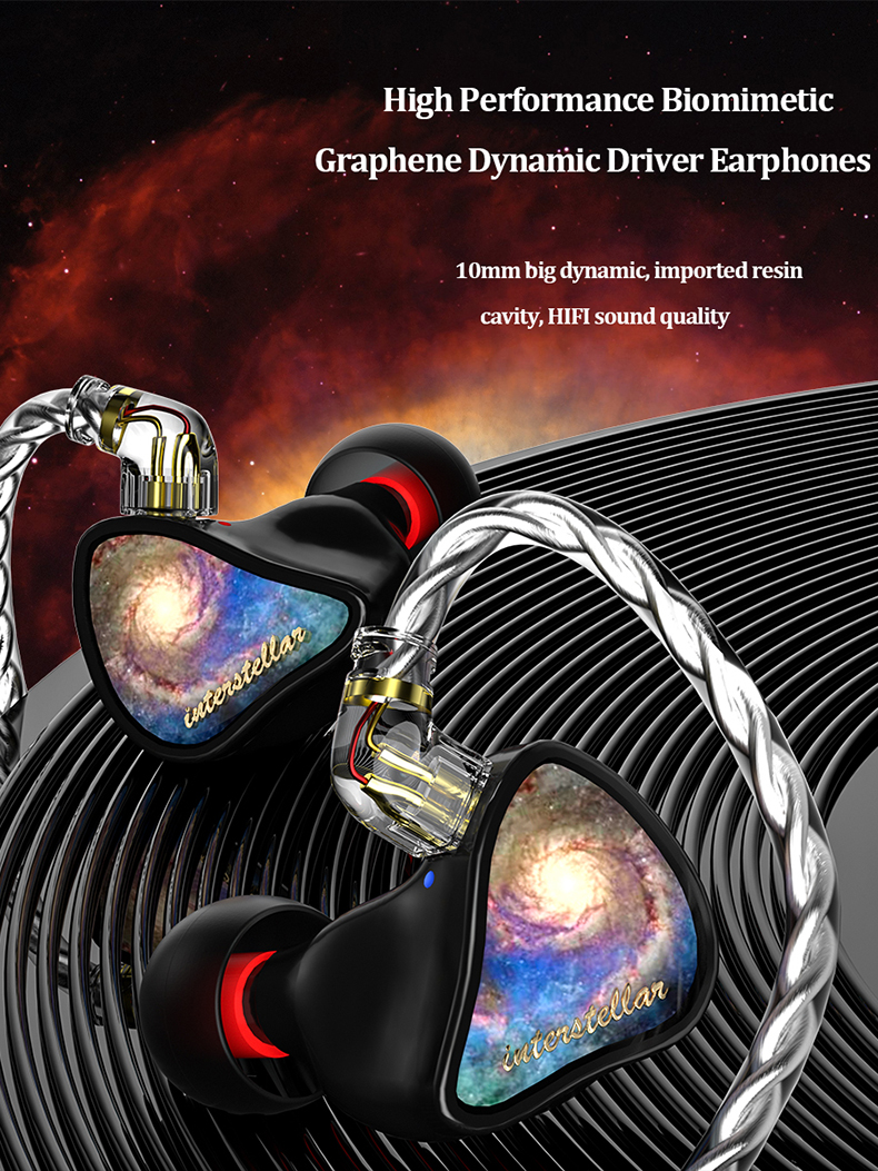 CVJ Interstellar Earphones Wired IEM Headphones 2PIN 0.75 S In Ear ...
