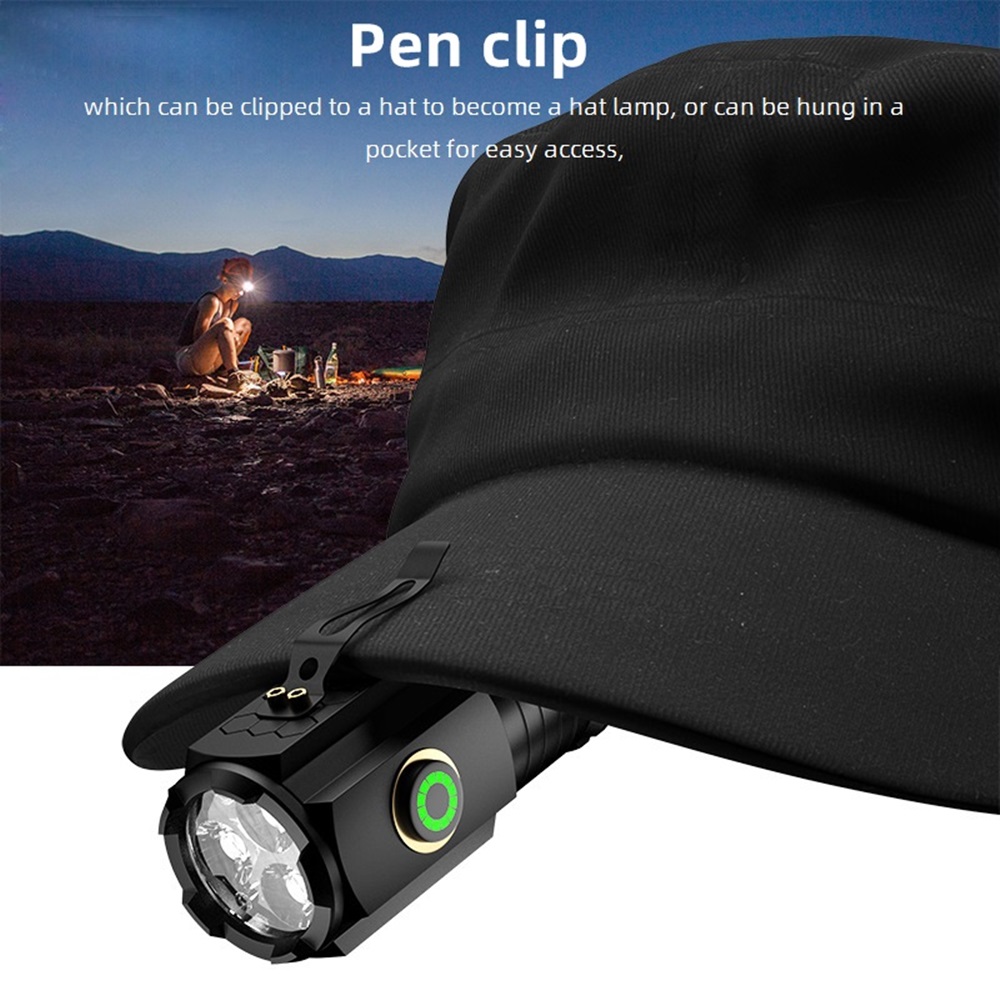 Alonefire X23 Super Bright Mini LED Flashlight Rechargeable Waterproof ...