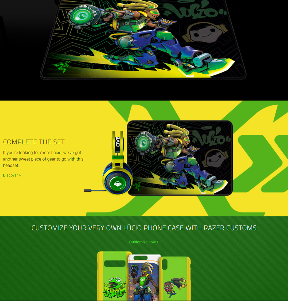 Razer Goliathus Overwatch Mouse Mat Lucio Edition (Medium) | Shopee ...