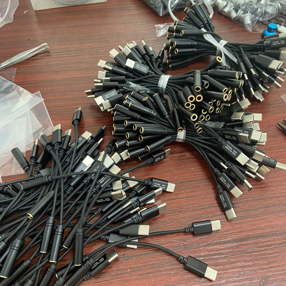 1 Piece Conexant CX31993 RealTek ALC5686 3.5mm to USB Type C Earbuds DAC Cable Headphone Amp ...