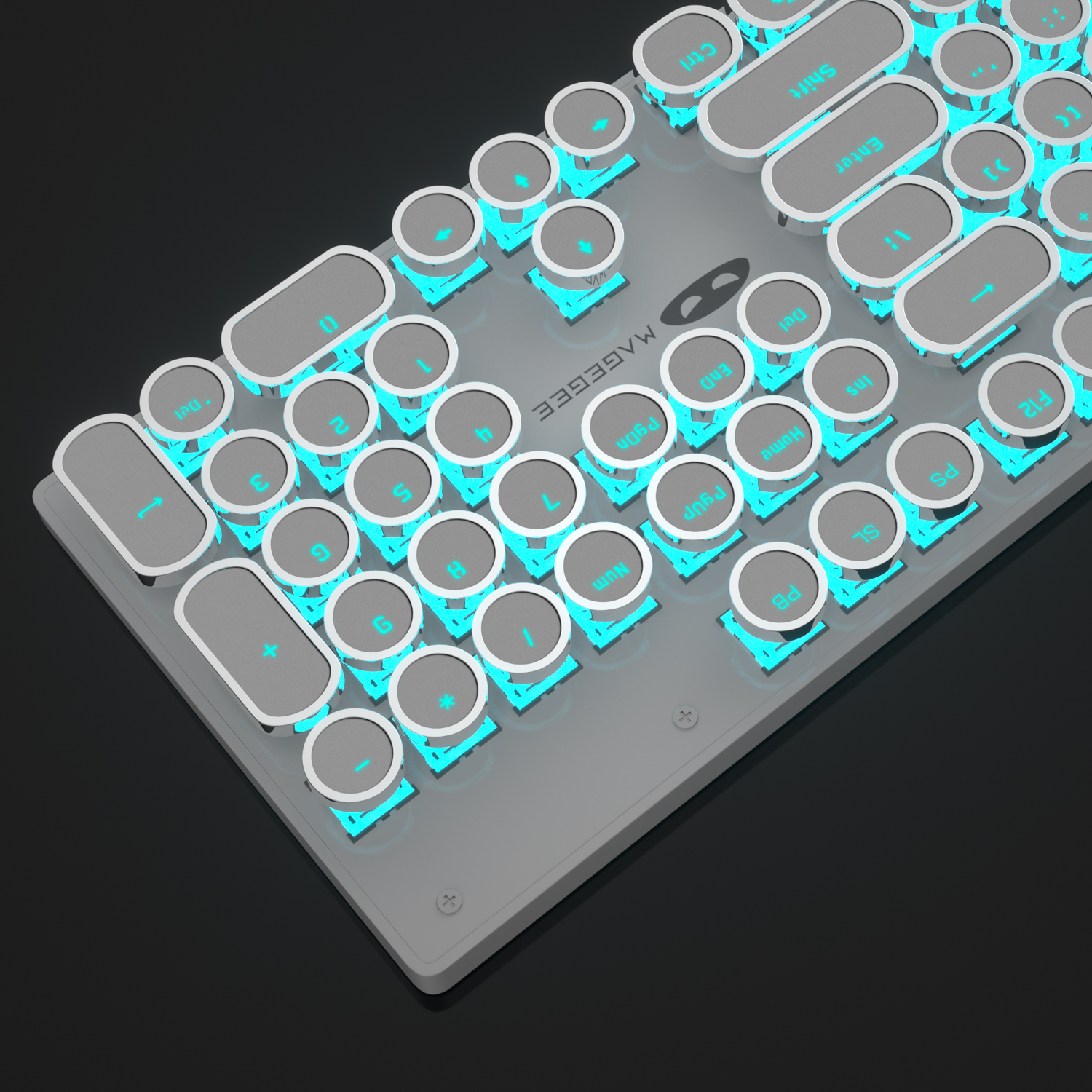 [COD]MageGee Typewriter Mechanical Gaming Keyboard with Mouse Set Blue ...