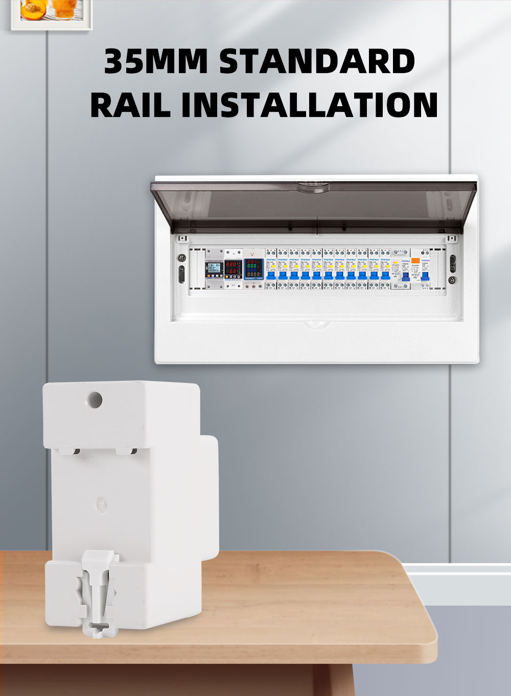 6IN1 AC Monitor 110V 220V 100A Voltage Current Power Factor Active KWH ...