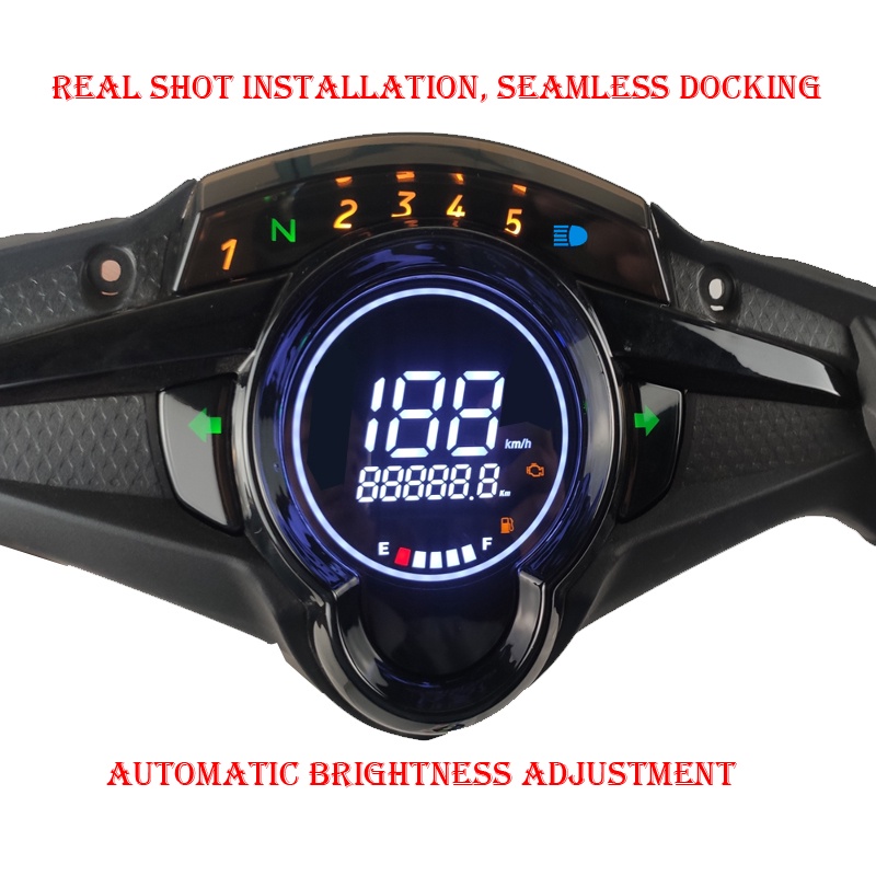 For Yamaha LC135 V2 V3 V4 V5 V6 V7 4S/5S Euro x125 Digital Meter Full LCD meter READY STOCK ...