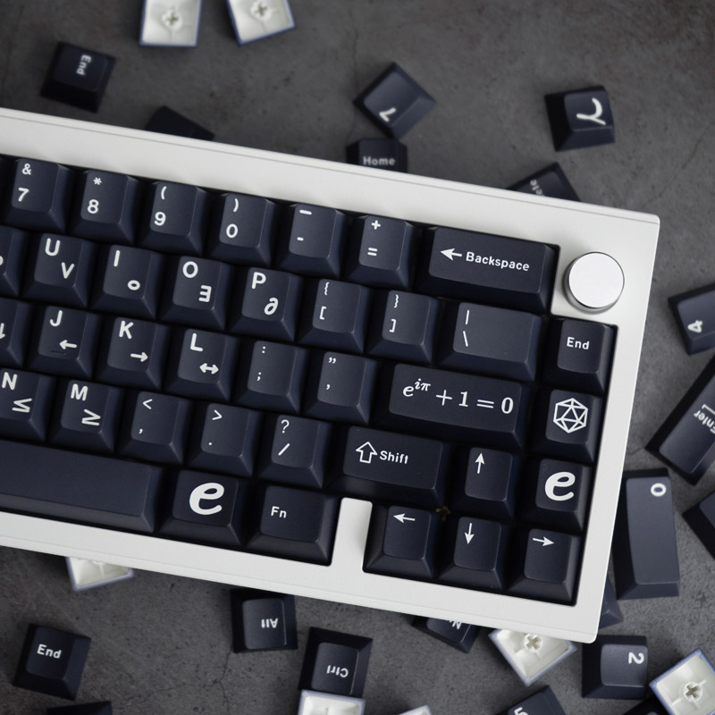GMK Euler 129 Keys Dark Blue Keycaps PBT Keycap Dye Sublimation Cherry ...